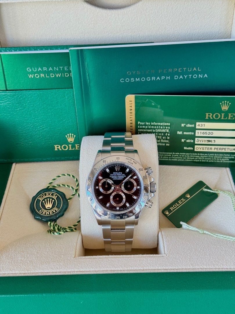 Rolex Daytona 40mm Congo Black, Luxury, Watches on Carousell