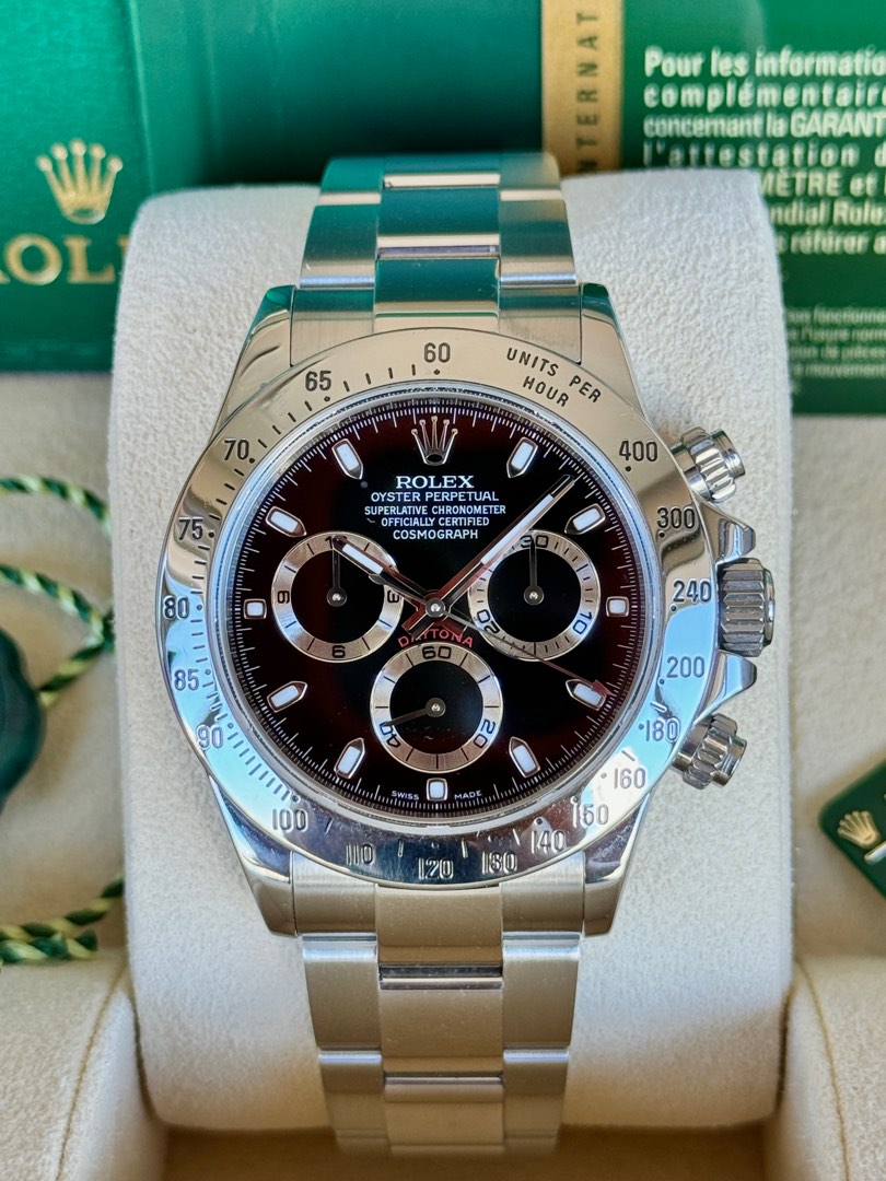 Rolex Daytona 40mm Congo Black, Luxury, Watches on Carousell