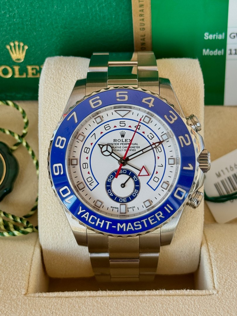 Rolex Yacht Master 2 Mercedes Hands, Luxury, Watches on Carousell