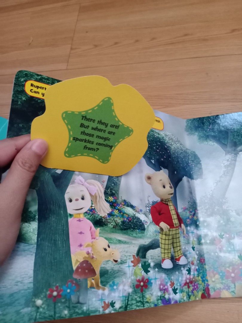 Rupert Bear Follow the Magic Fun in Nutwood Lift the Flap Boardbook ...