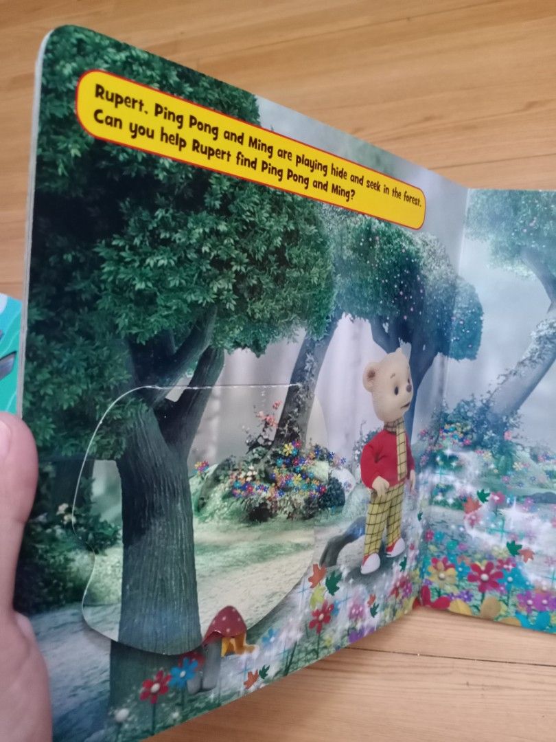 Rupert Bear Follow the Magic Fun in Nutwood Lift the Flap Boardbook ...