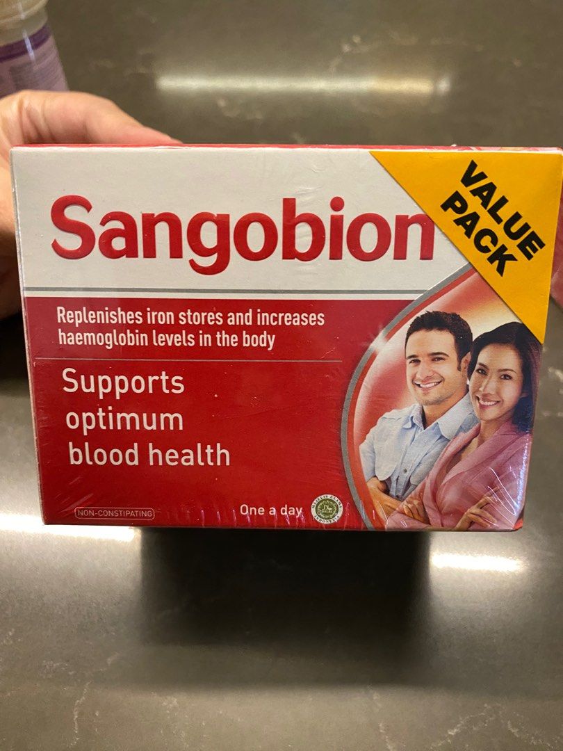 Sangobion Iron Supplement (Twin pack), Health & Nutrition, Health ...