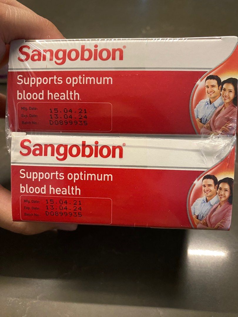 Sangobion Iron Supplement (Twin pack), Health & Nutrition, Health ...