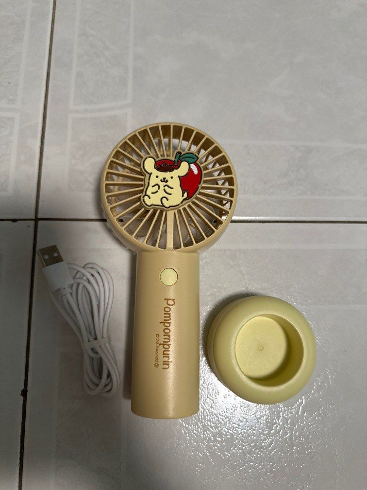Sanrio Japan Pompompurin Handheld portable fan, Furniture & Home Living ...