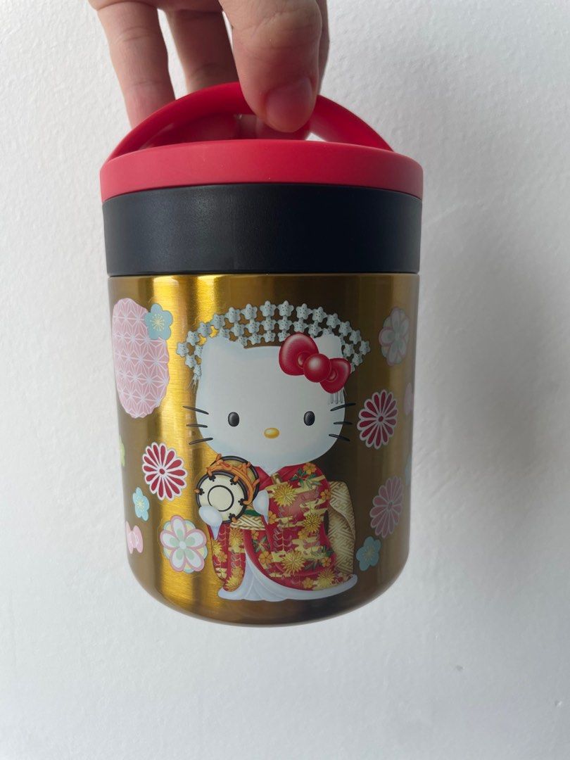 Sanrio original hello kitty thermo flask 300ml, Furniture & Home Living, Kitchenware & Tableware ...