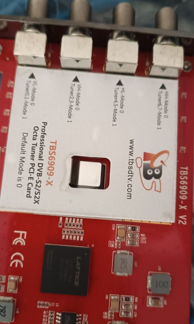 Satellite Tv Tuner Card TBS 6909X V2 DVB-S2/S2X 8 Tuner PCIe Card ...