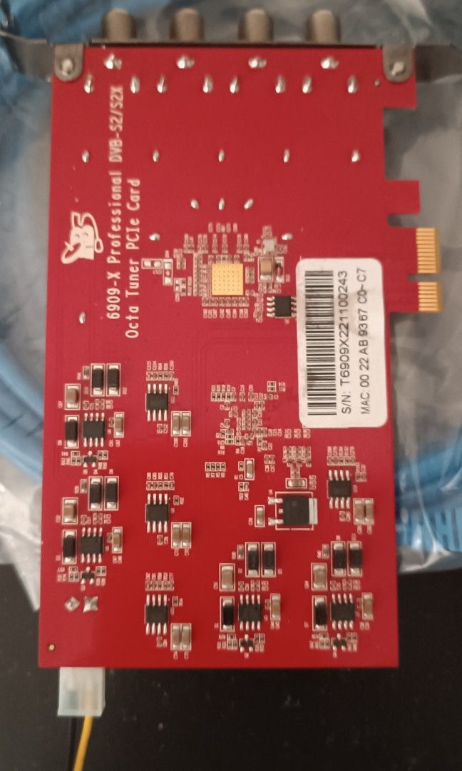 Satellite Tv Tuner Card TBS 6909X V2 DVB-S2/S2X 8 Tuner PCIe Card ...