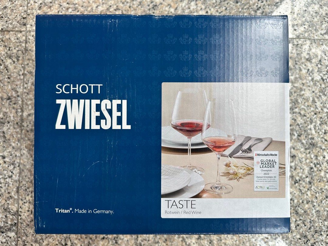 Schott Zwiesel Taste Red Wine glass, Furniture & Home Living, Kitchenware & Tableware ...