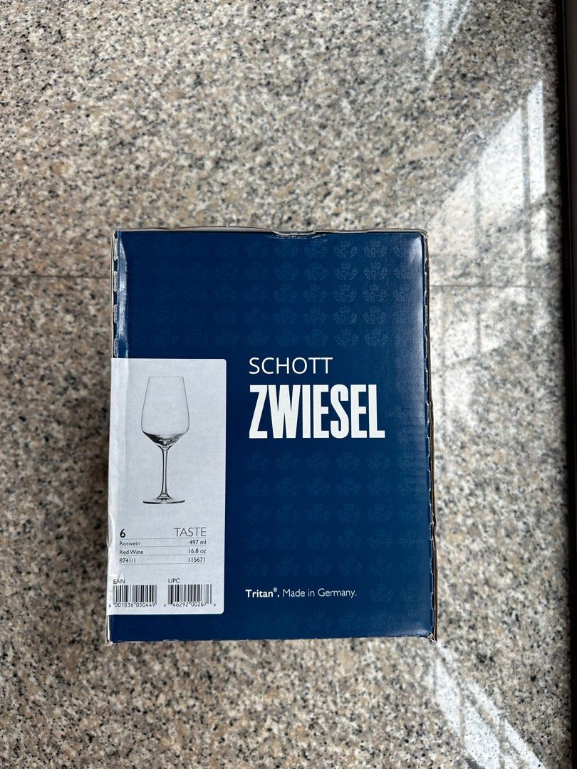 Schott Zwiesel Taste Red Wine glass, Furniture & Home Living, Kitchenware & Tableware ...