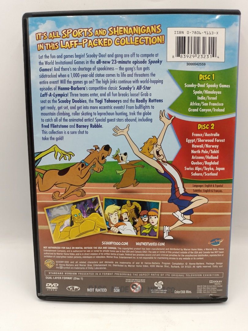 Scooby-Doo(Laff-A-Lympics/Warner Bros./ US Made/ Used DVD, Hobbies ...