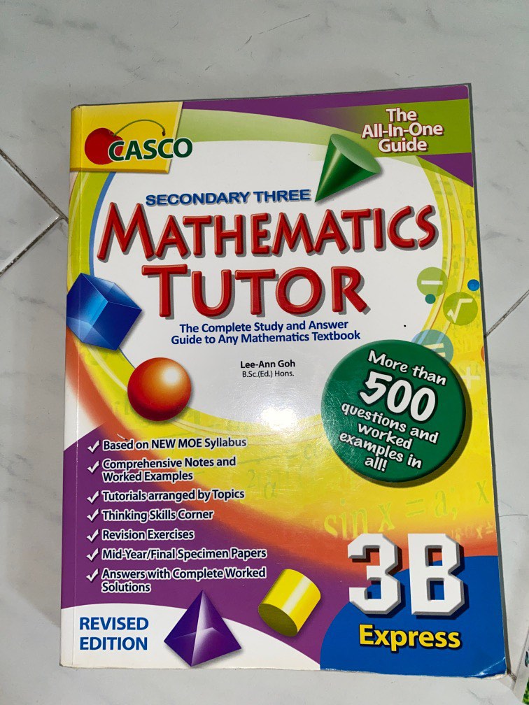 sec 3 math book, Hobbies & Toys, Books & Magazines, Assessment Books on Carousell