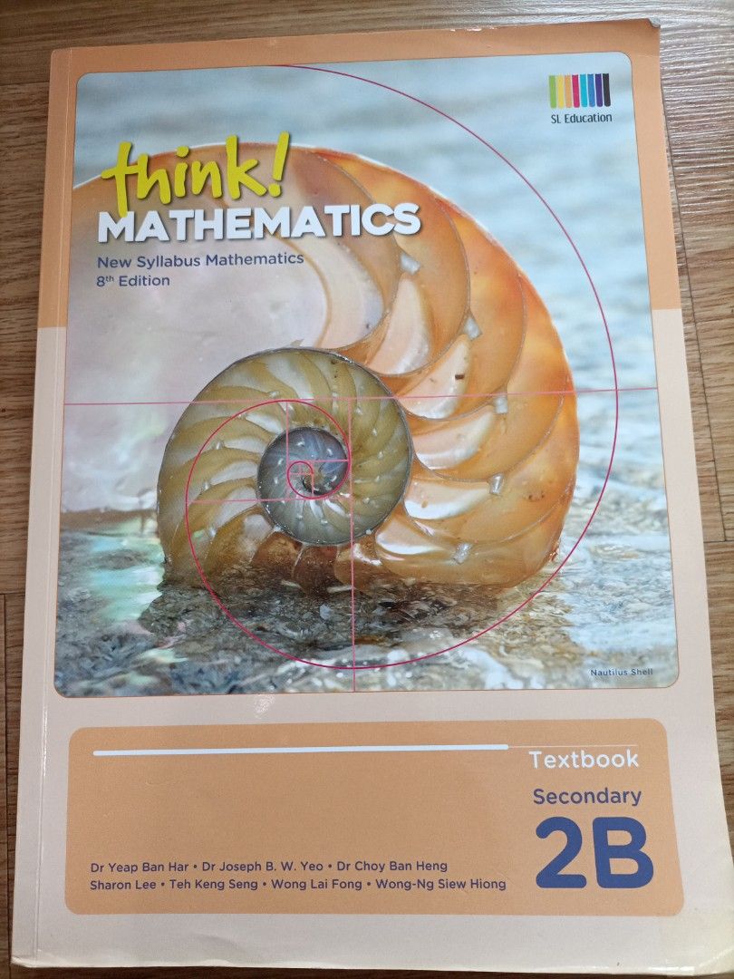 Secondary 2 think! Mathematics textbook 2A and 2B, Hobbies & Toys ...