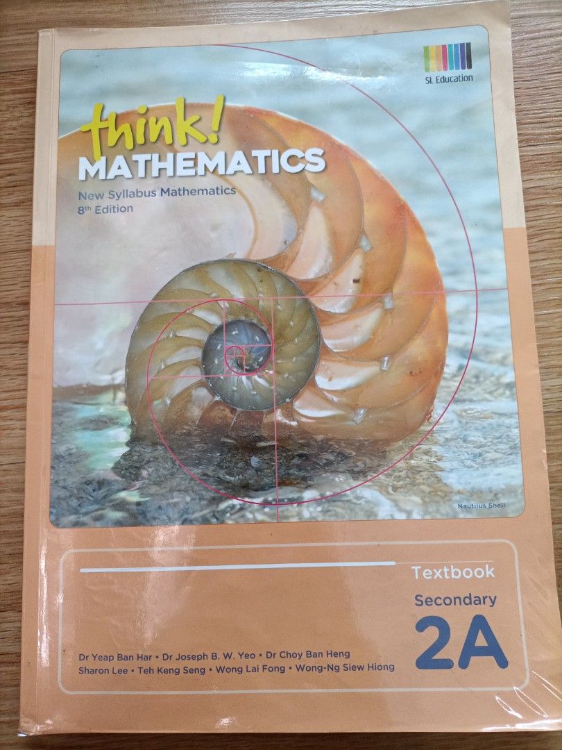 Secondary 2 think! Mathematics textbook 2A and 2B, Hobbies & Toys ...