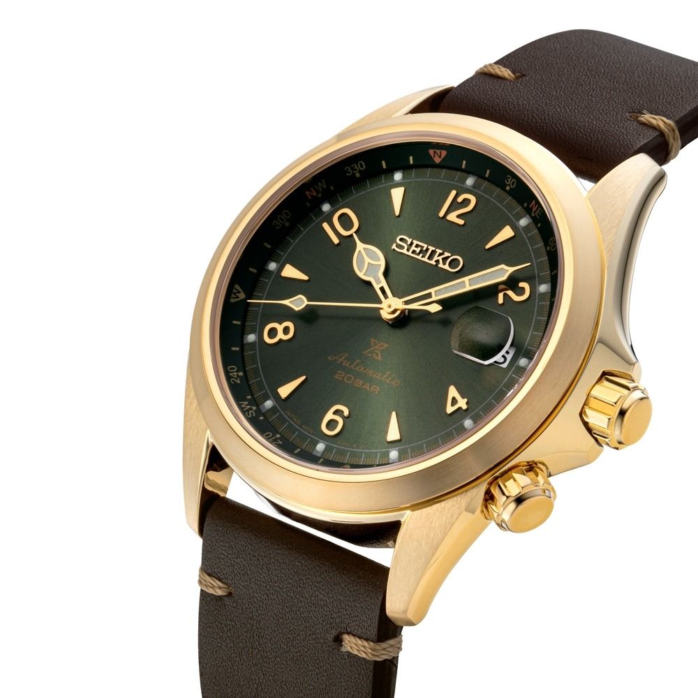 Seiko Prospex Green Dial Gold Alpinist Automatic Watch SPB210 SPB210J1 ...