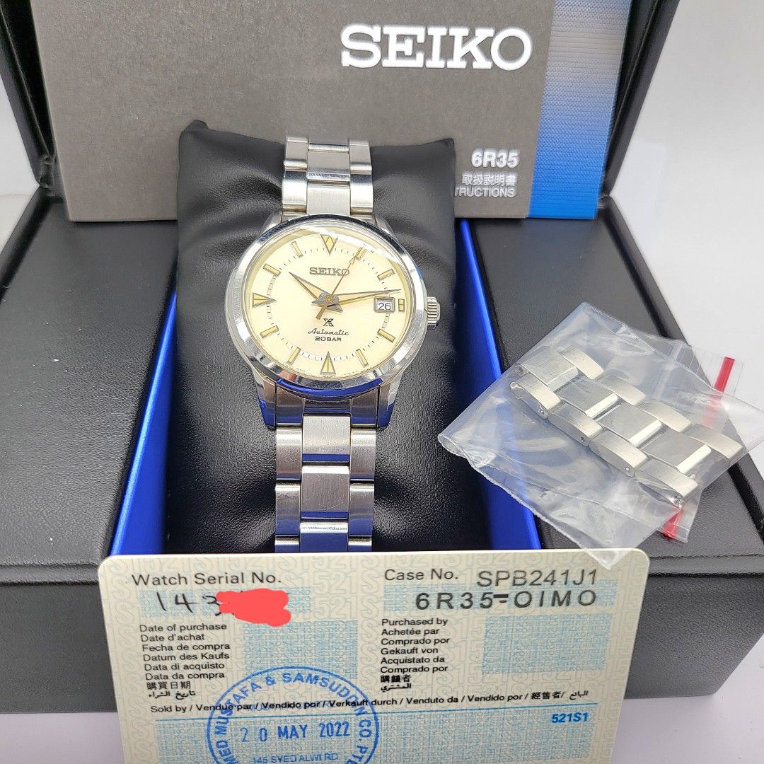 SEIKO Prospex SPB241J1 6R35 Alpinist 1959 38mm Automatic Watch, Men's ...