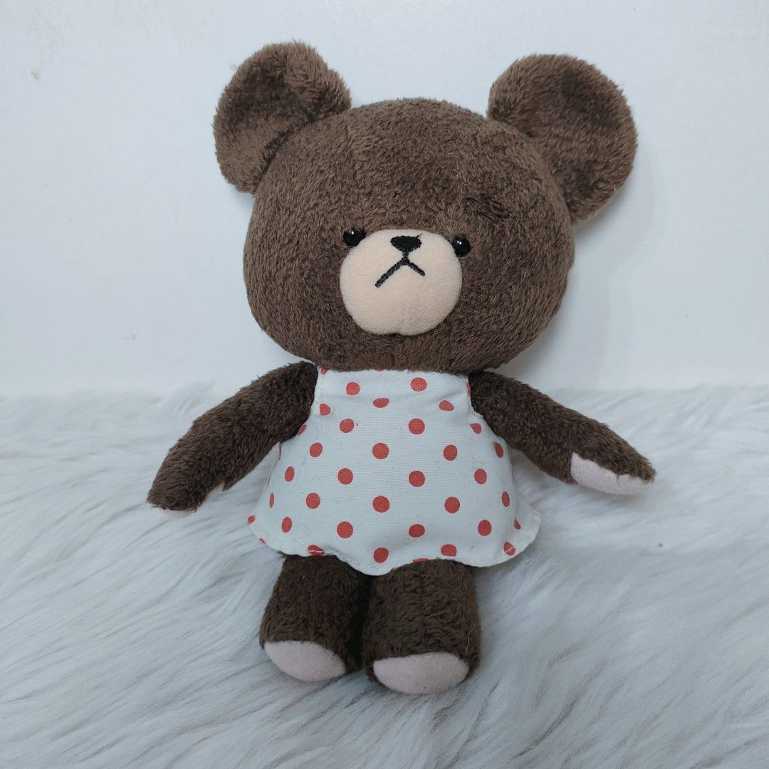 Sekiguchi Bear with Dress Plushie, Hobbies & Toys, Toys & Games on ...