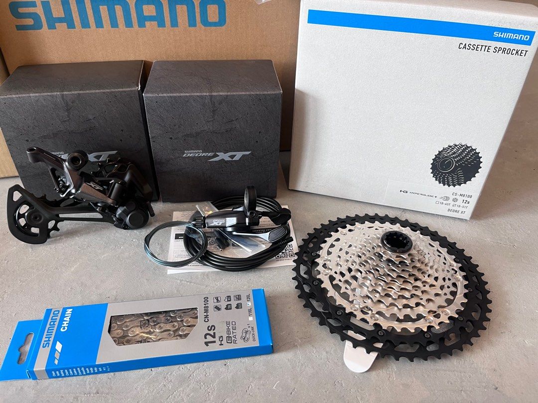 Shimano XT M8100 Upgrade set groupset, Sports Equipment, Bicycles & Parts, Parts & Accessories ...