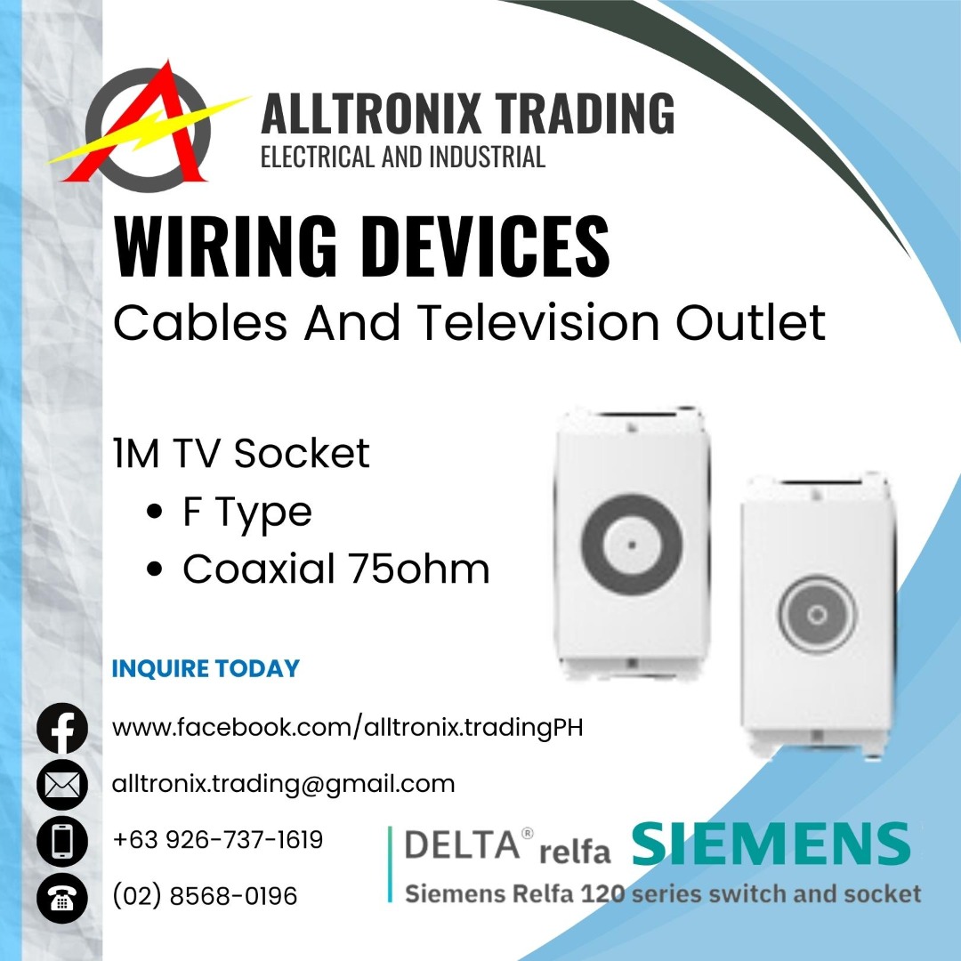 SIEMENS Cables & Television Outlets - F Type & Coaxial 75ohm (Wiring ...