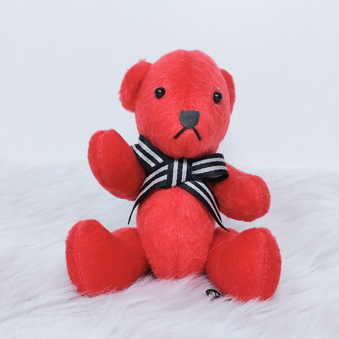 Small Red Bear Plush, Hobbies & Toys, Toys & Games on Carousell