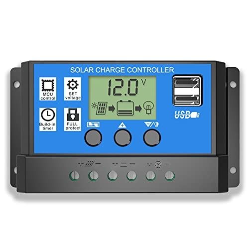 Solar Charge Controller, Topcloud 30A Solar Panel Controller 12V/24V ...