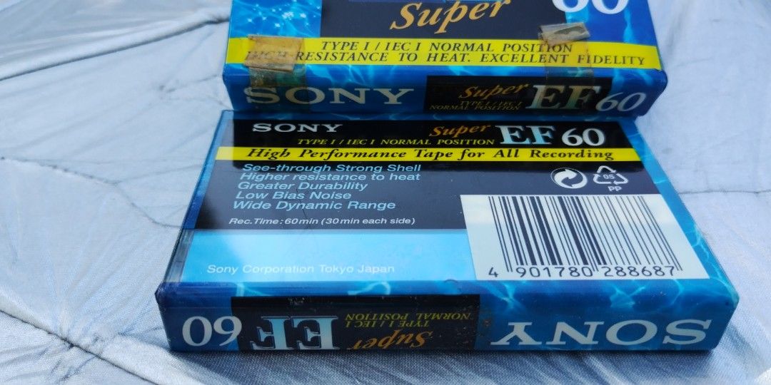 Sony cassette kaset Sony EF super new, Hobbies & Toys, Music & Media ...