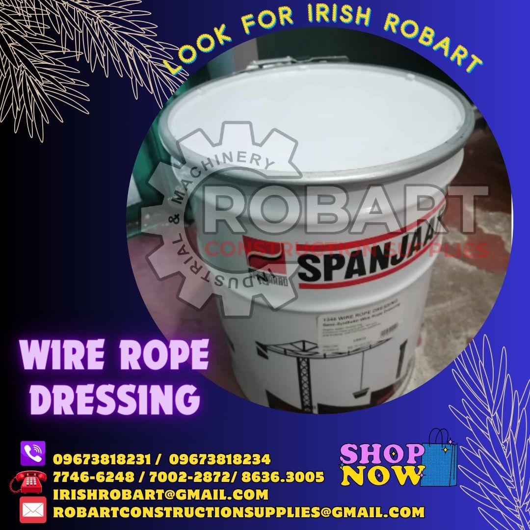 SPANJAARD WIRE ROPE DRESSING 1345, Commercial & Industrial ...