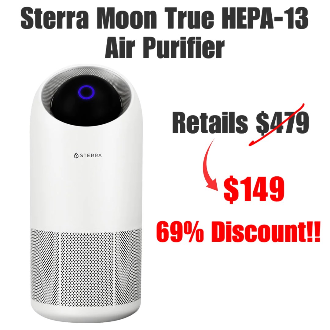 Sterra Moon True HEPA-13 Air Purifier Local Set, TV & Home Appliances ...