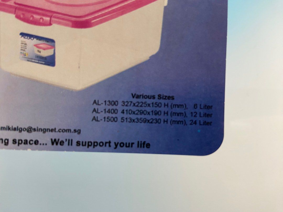 Storage Box - 24 litre, Furniture & Home Living, Home Improvement ...