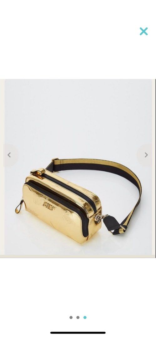 Stretch Angels gold bag, Women's Fashion, Bags & Wallets, Shoulder Bags ...