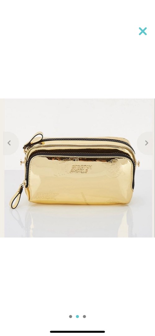 Stretch Angels gold bag, Women's Fashion, Bags & Wallets, Shoulder Bags ...