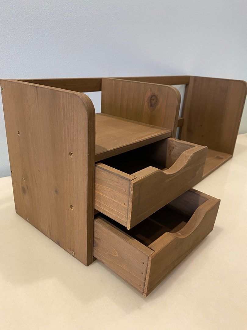 Table Top Organiser/ Drawers (Wood), Furniture & Home Living, Home ...