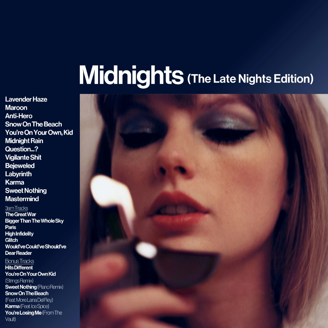 Taylor Swift : Midnights (Late Night Edition) + Double-Sided Poster ...