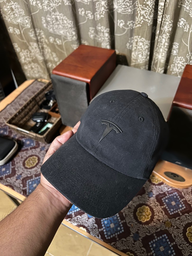 Tesla cap black, Men's Fashion, Watches & Accessories, Cap & Hats on ...