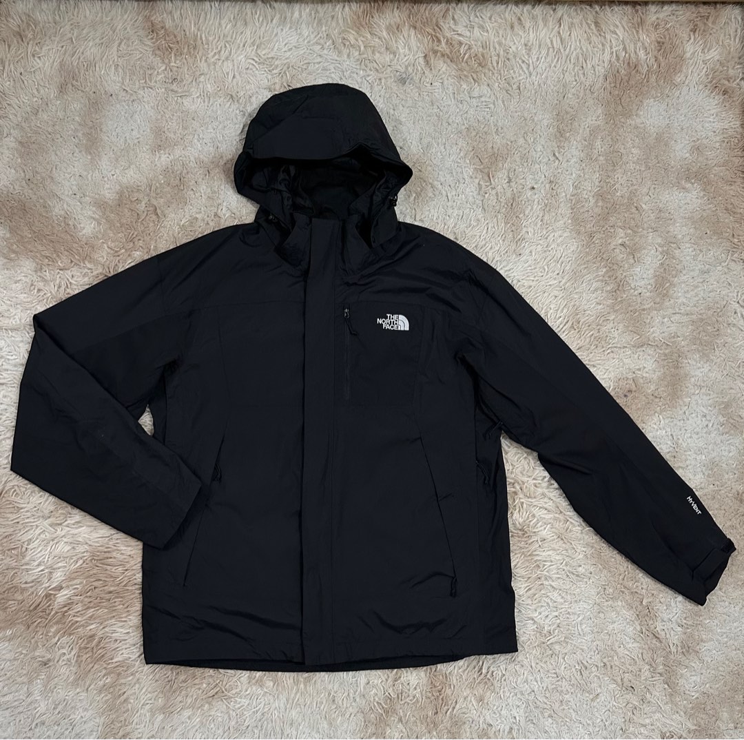 The North Face Packable Hood Hyvent Waterproof Jacket, Men's Fashion ...