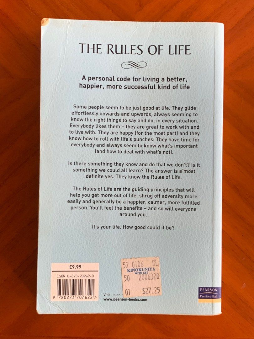 The Rules of Life book by Richard Templar, Hobbies & Toys, Books ...