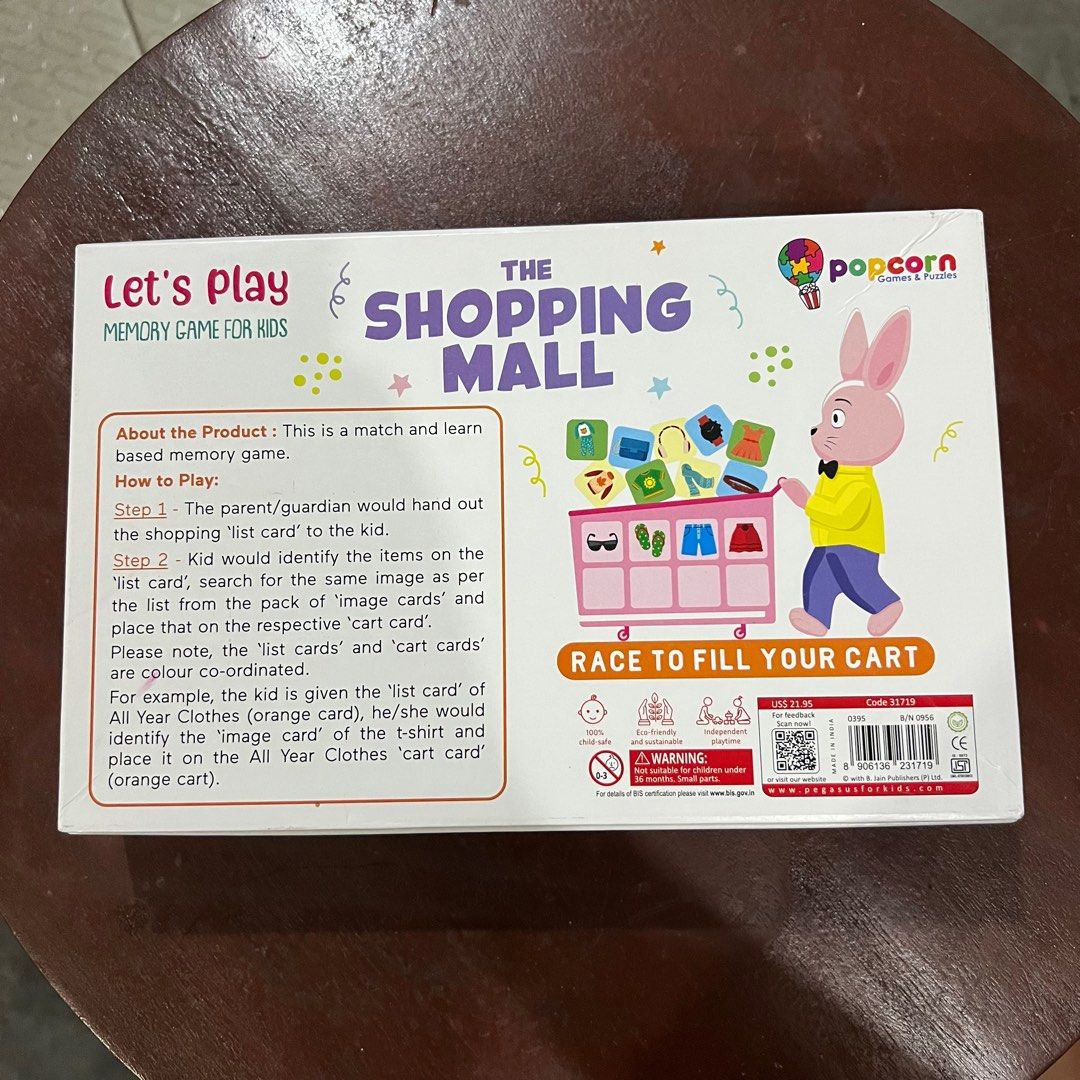 The Shopping Mall Memory Game for Kids, Hobbies & Toys, Toys & Games on ...