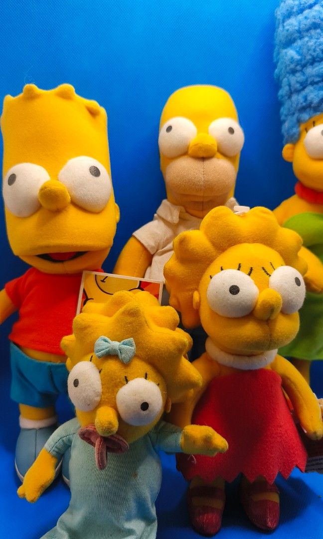 The Simpsons 25th anniversary plush set official merchandise, Hobbies ...
