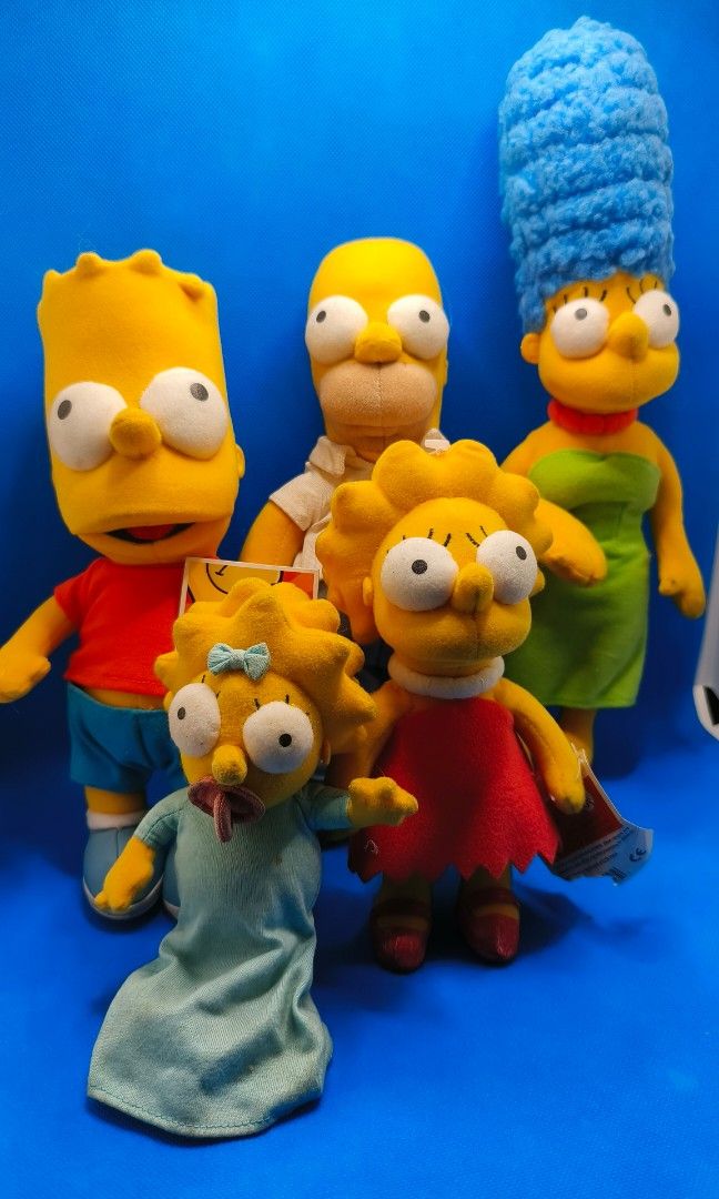 The Simpsons 25th anniversary plush set official merchandise, Hobbies ...