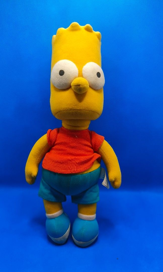 The Simpsons Bart Simpson medium plush toy official merchandise, Hobbies & Toys, Toys & Games on ...