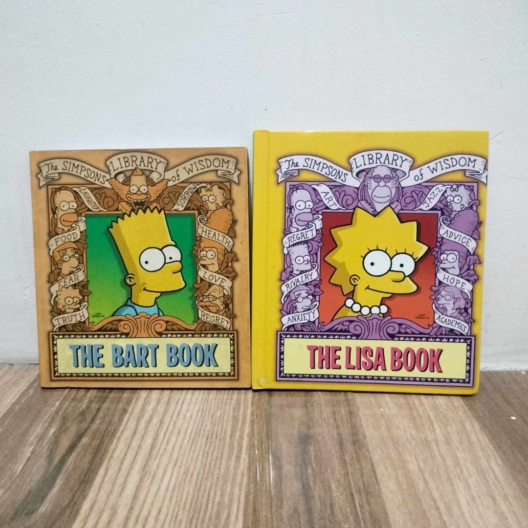 THE SIMPSONS LIBRARY OF WISDOM (The Bart & Lisa Book), Hobbies & Toys ...