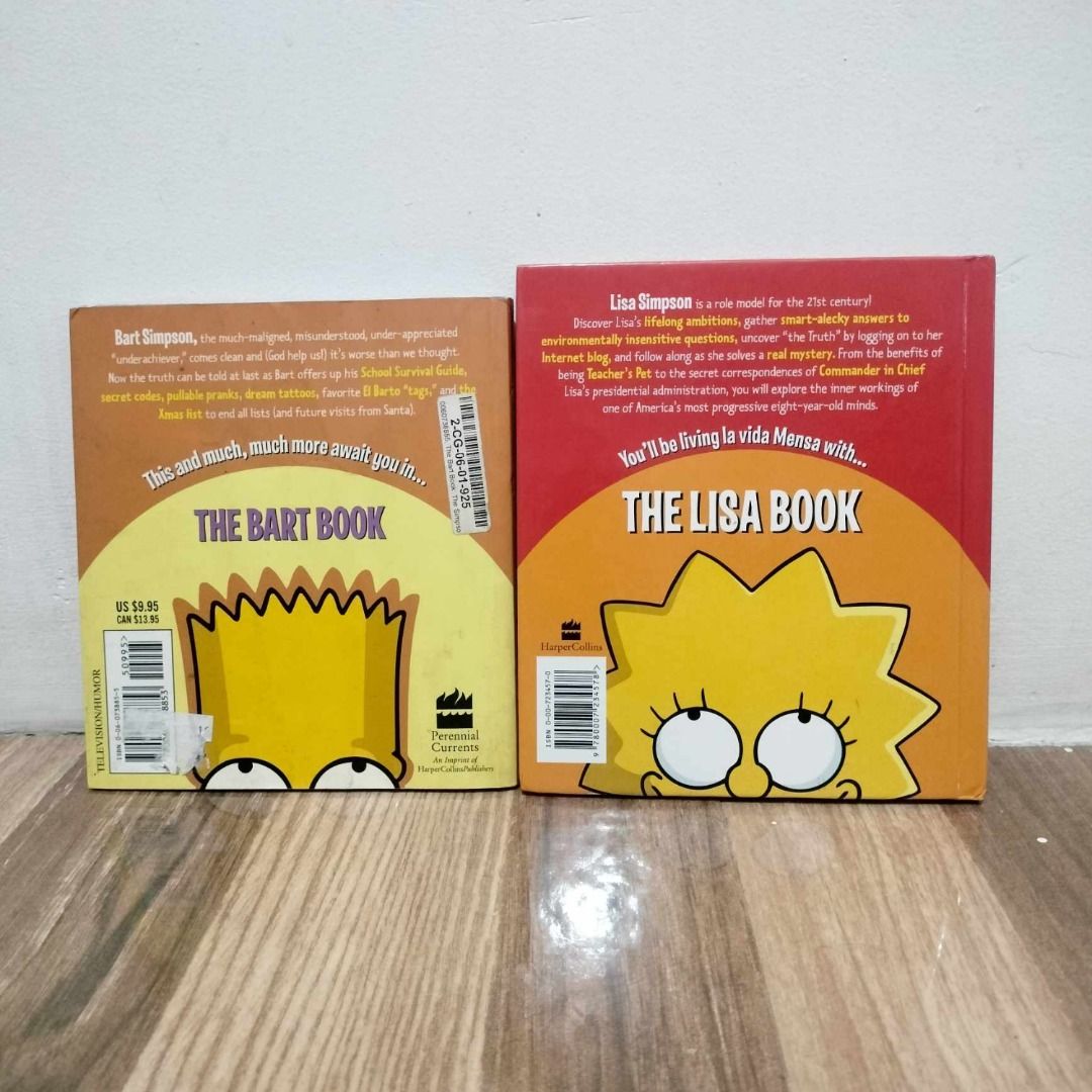 THE SIMPSONS LIBRARY OF WISDOM (The Bart & Lisa Book), Hobbies & Toys ...