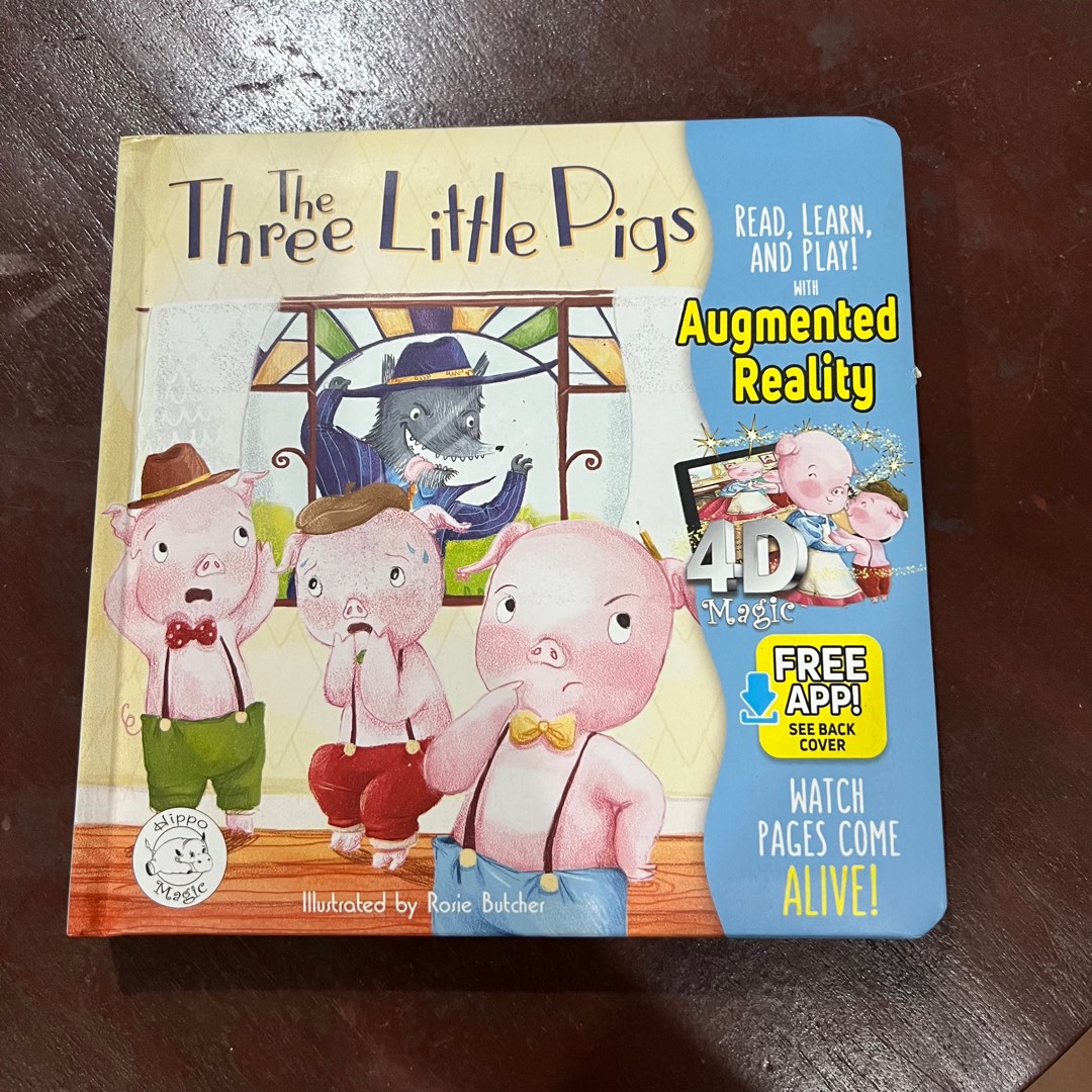 The Three Little Pigs 4D Magic by Little Hippo Books, Hobbies & Toys ...