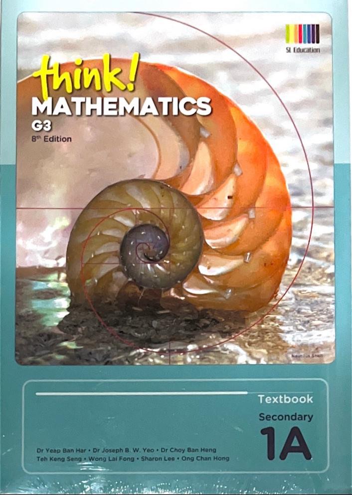 Think! Mathematics Secondary 1 Textbooks 1A and 1B Bundle G3 8th Edition, Hobbies & Toys, Books ...