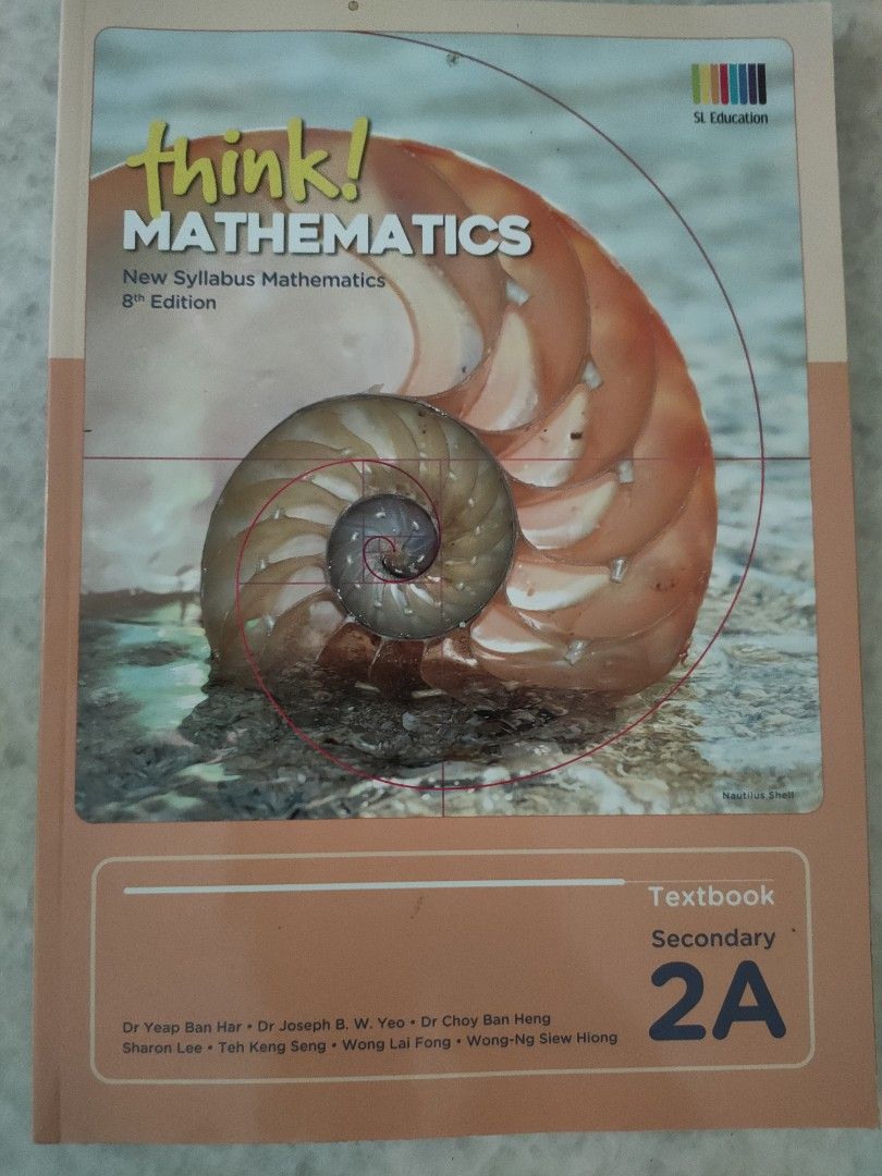Think! Mathematics Secondary Textbook 2A (8th edition), Hobbies & Toys ...