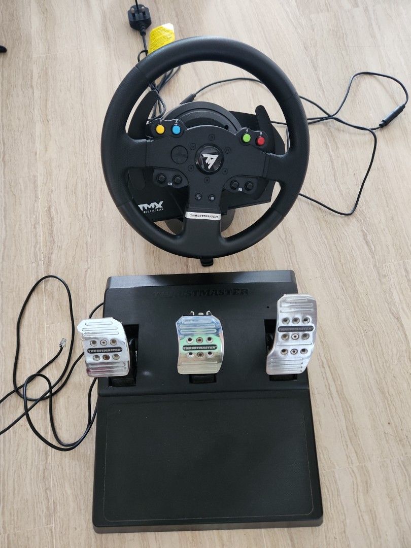 Thrustmaster TMX pro wheel set, Video Gaming, Gaming Accessories ...