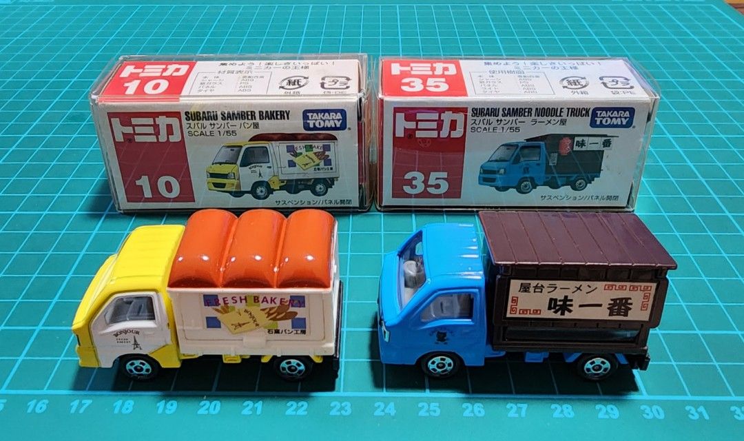 Tomica No. 10 Subaru Samber Bakery & No. 35 Noodle Truck 2 Pieces Set ...