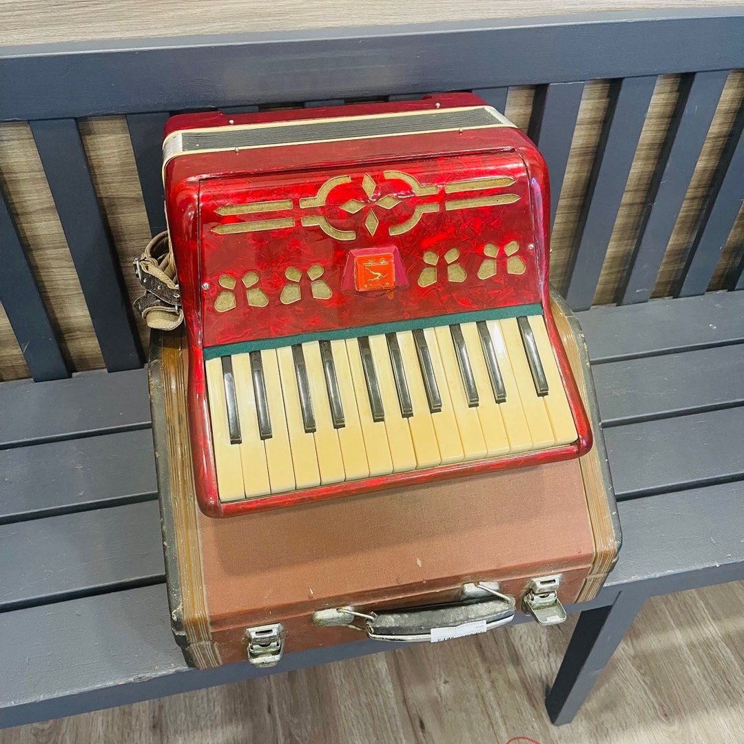 TP-BAILE Accordion With Case, Hobbies & Toys, Music & Media, Musical Instruments on Carousell