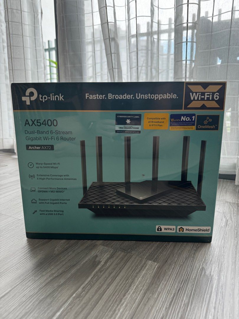 TP-Link AX5400 Dual-Band 6-Stream Gigabit Wifi 6 Router, Computers ...