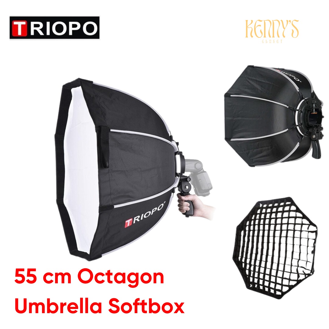 Triopo 55cm Softbox Handle Octagon Portable Umbrella for Camera Flash ( SOFTBOX ONLY ...