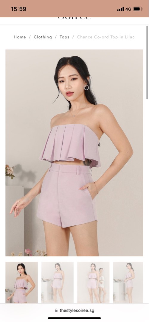 tss chance co ord set in lilac, Women's Fashion, Dresses & Sets, Sets ...